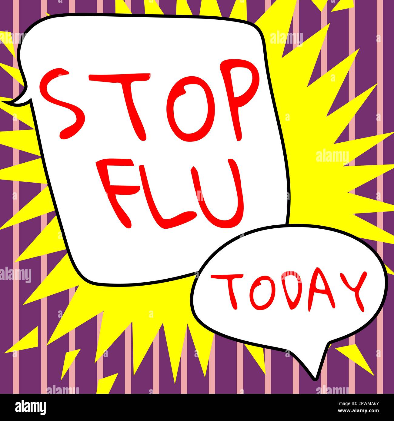 Hand writing sign Stop Flu, Business approach Treat the contagious ...