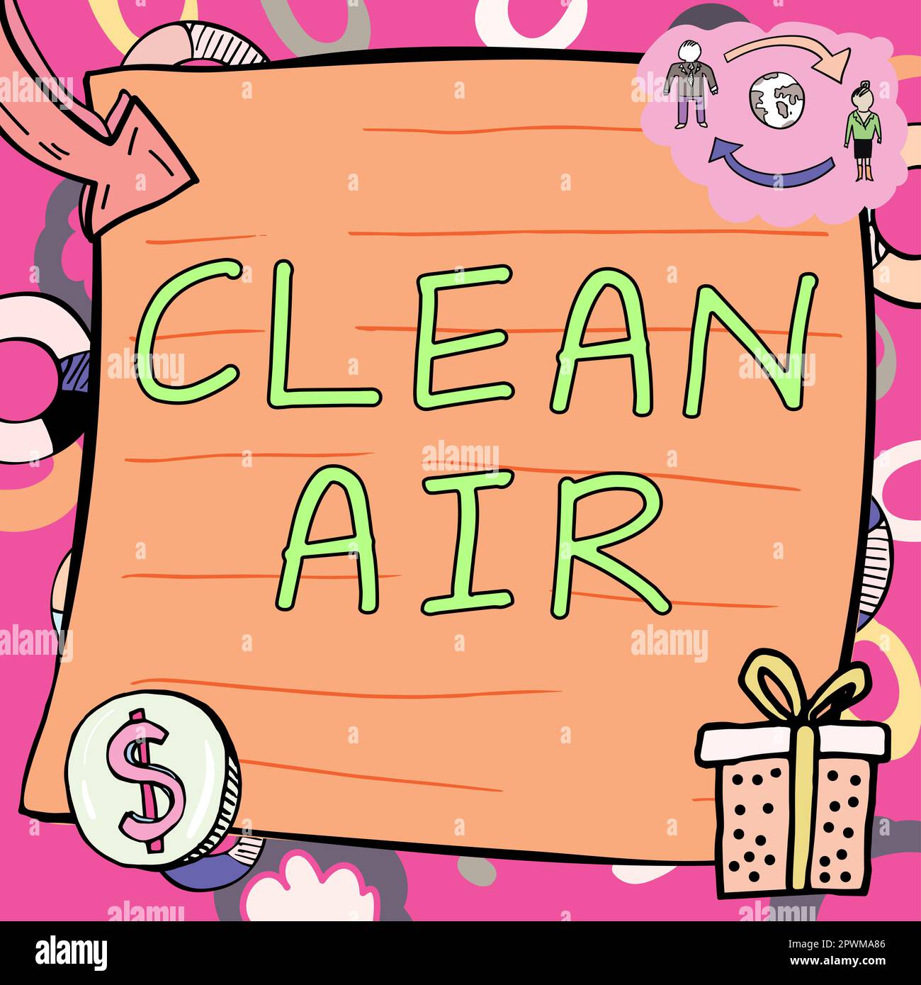 Inspiration showing sign Clean Air, Business idea air that has no ...