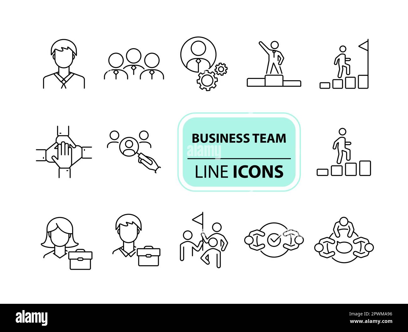 Business team icons Stock Vector Image & Art - Alamy