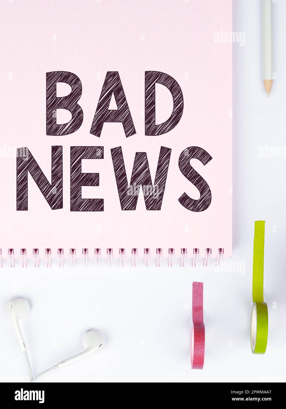 Text sign showing Bad News, Business showcase unwelcome thing or person ...