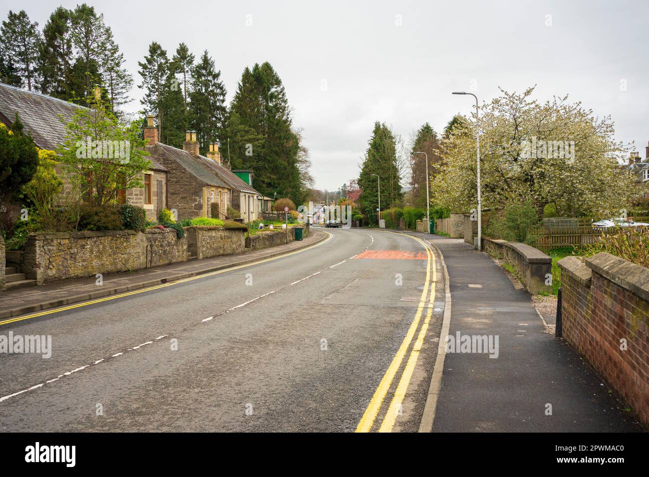 Village of Scone outside Perth Scotland home to the Stone of Scone ...