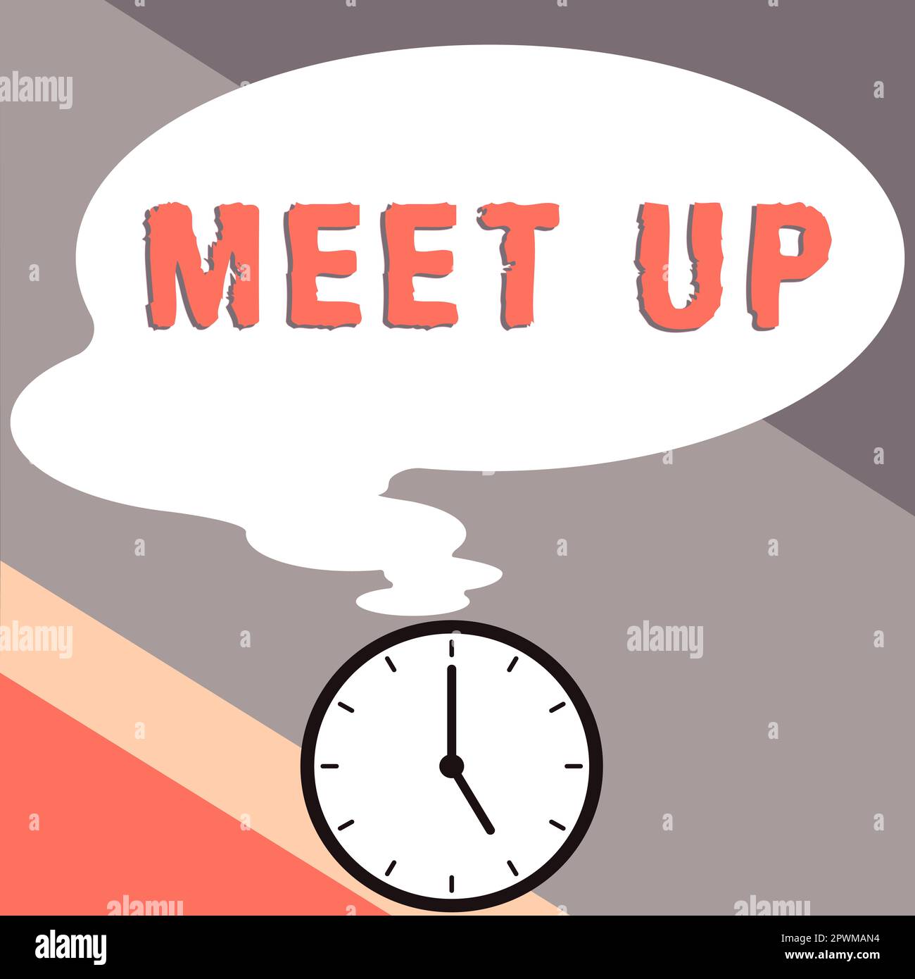 Text showing inspiration Meet Up, Concept meaning Informal meeting ...