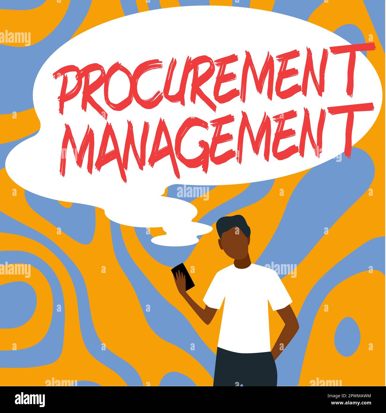 Conceptual caption Procurement Management, Business concept buying ...