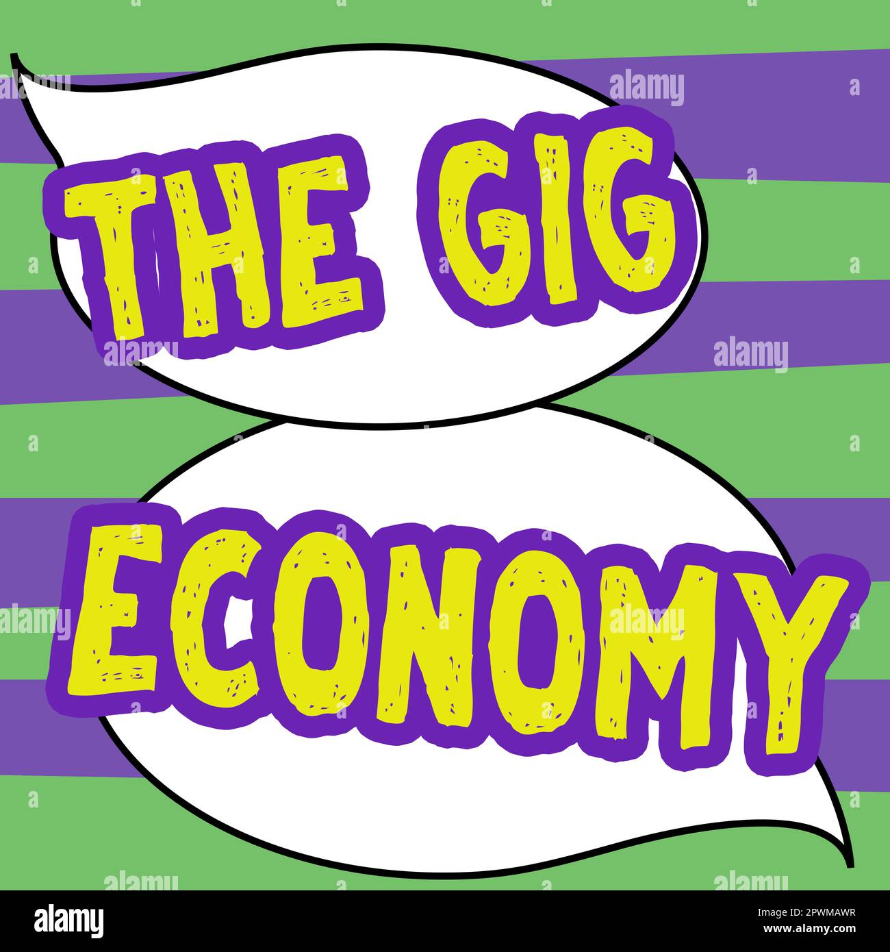 Conceptual display The Gig Economy, Business idea Market of Short-term ...