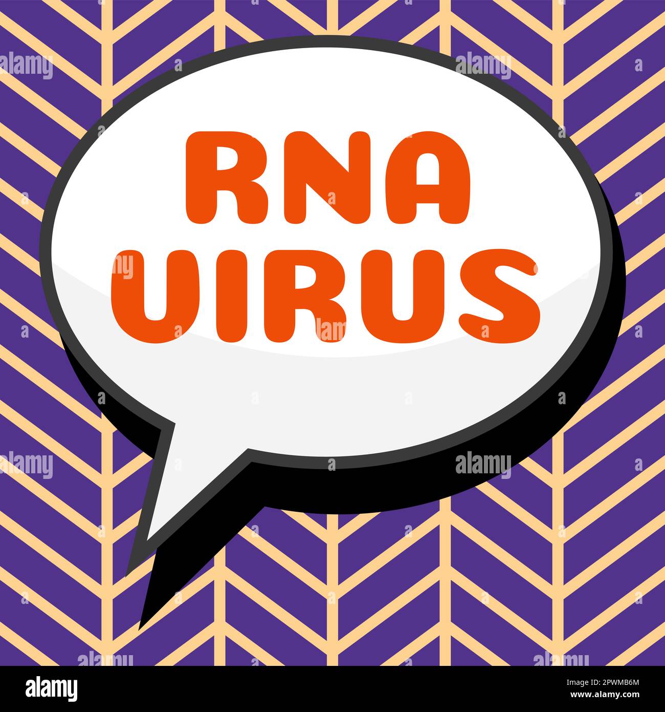 Text sign showing Rna Virus, Business approach a virus genetic ...