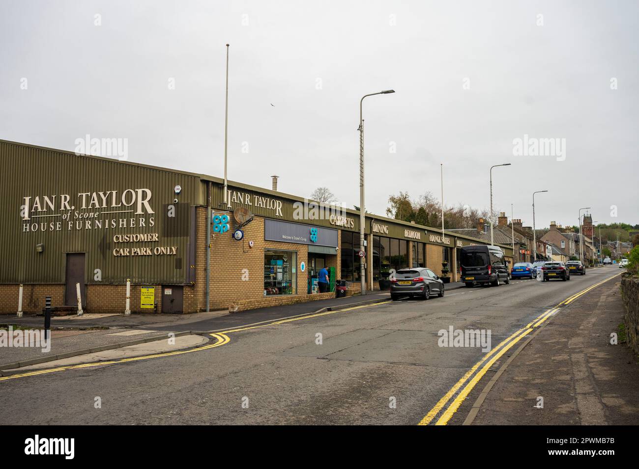 Village of Scone outside Perth Scotland home to the Stone of Scone ...