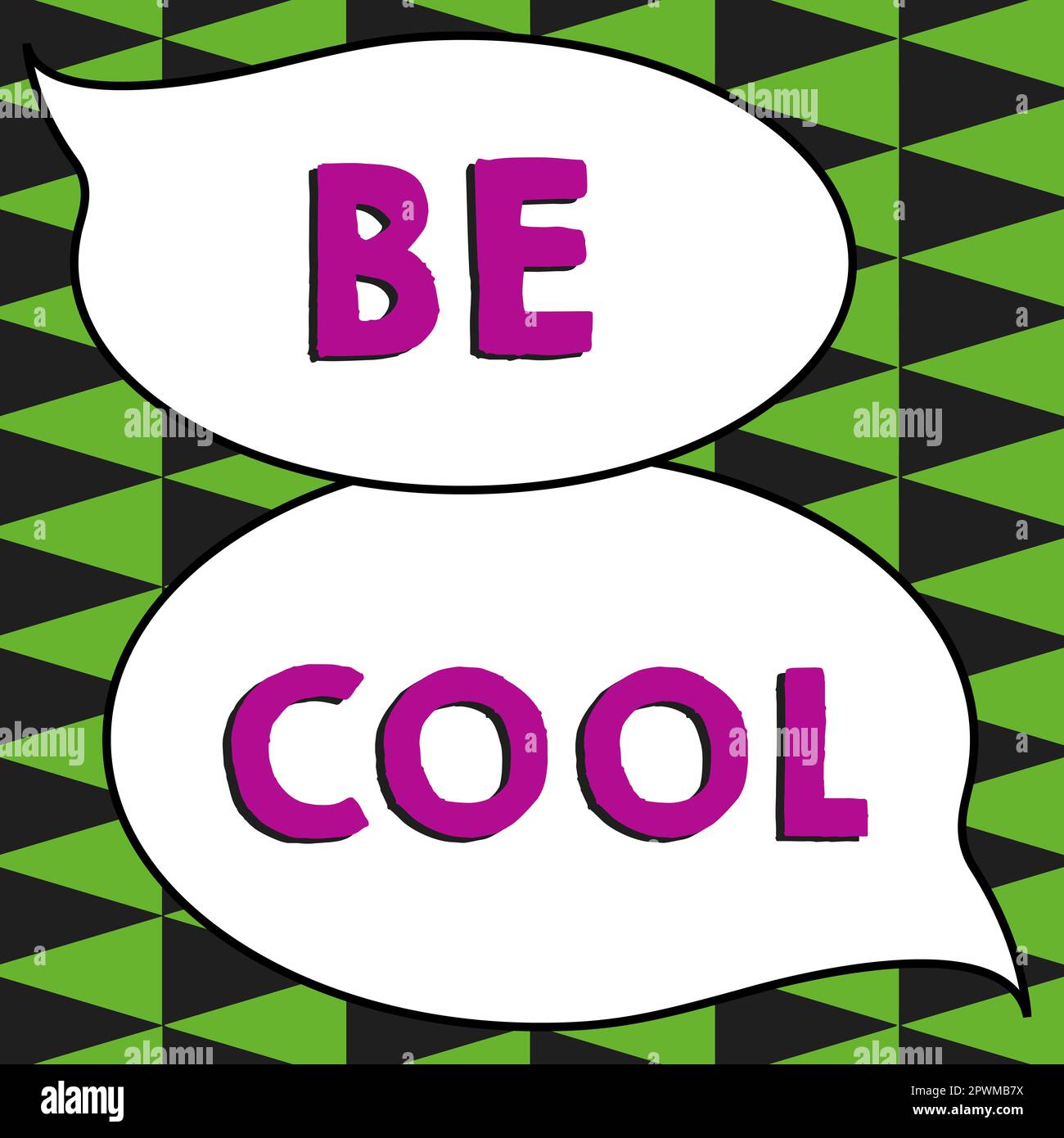 Hand writing sign Be Cool, Word Written on Have a good attitude be ...
