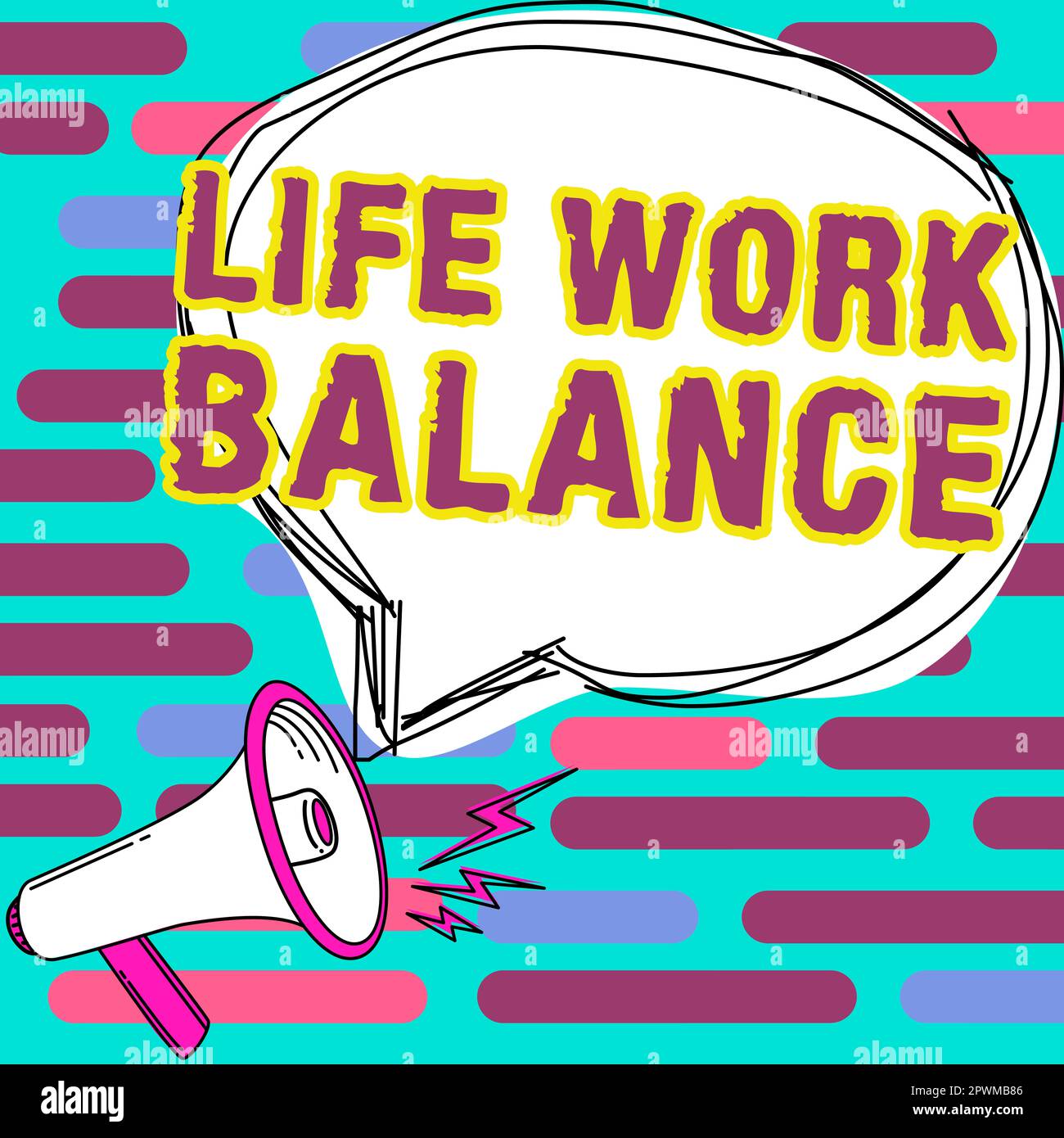Conceptual display Life Work Balance, Word for stability person needs ...