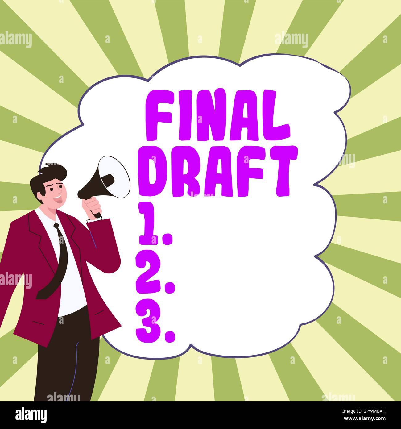 Text caption presenting Final Draft, Business approach final version of ...