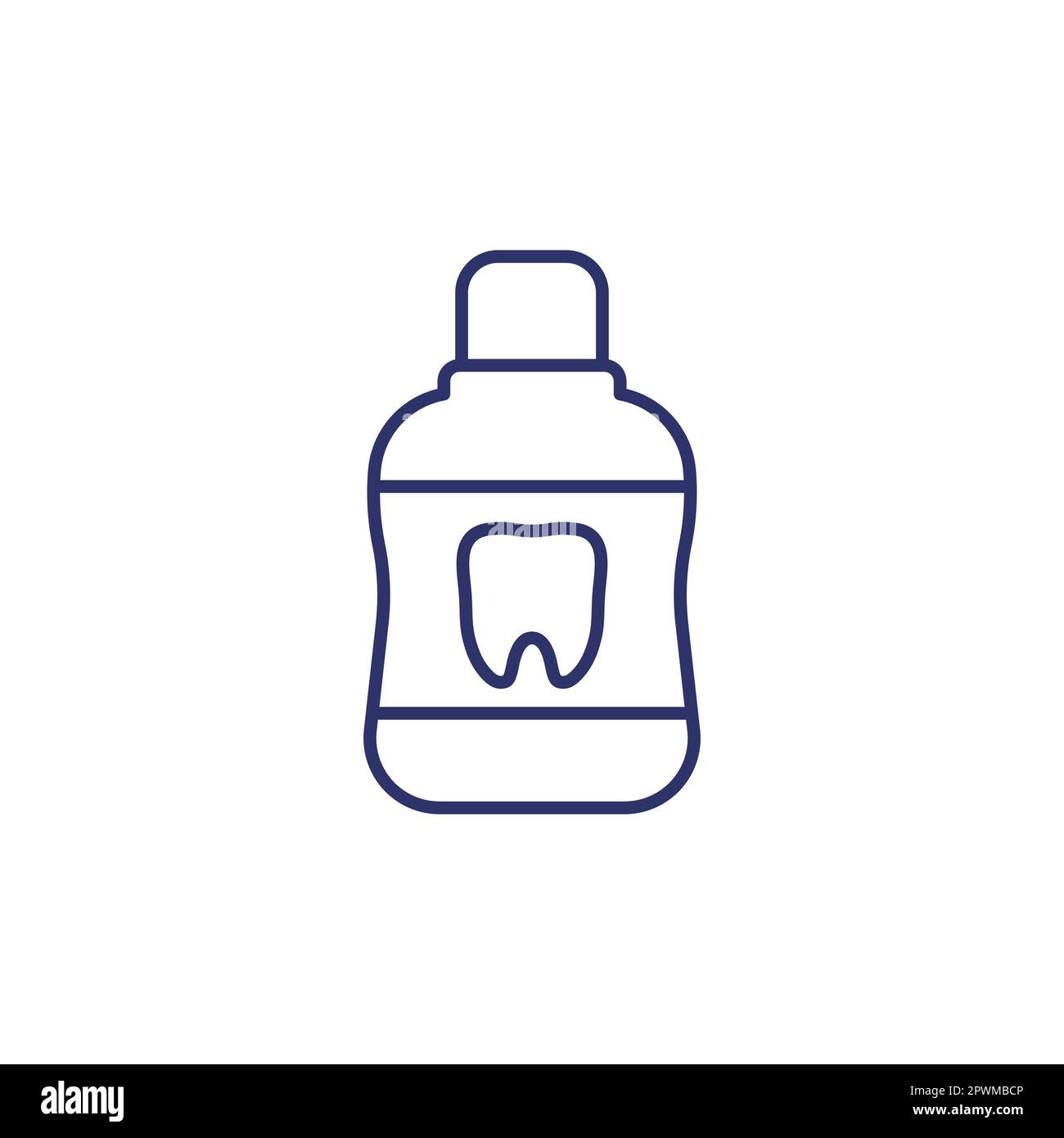 Care mouthwash icon outline hi-res stock photography and images - Alamy