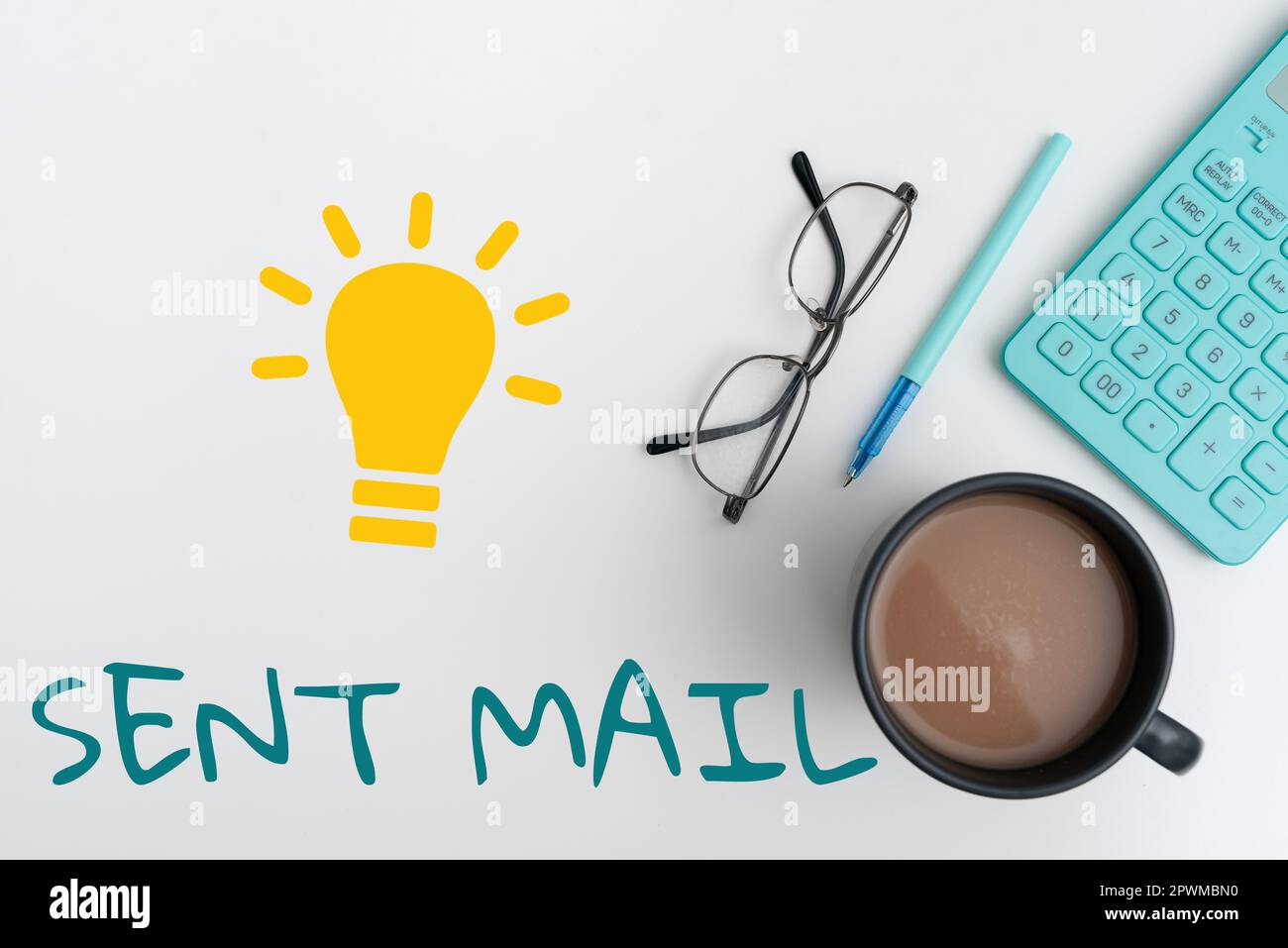 Writing displaying text Sent Mail, Business showcase Event where a ...