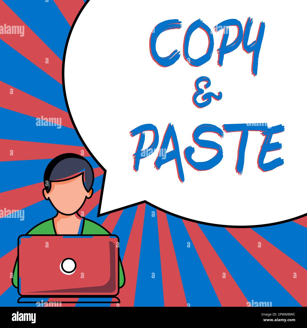 Hand writing sign Copy Paste, Conceptual photo an imitation, transcript ...