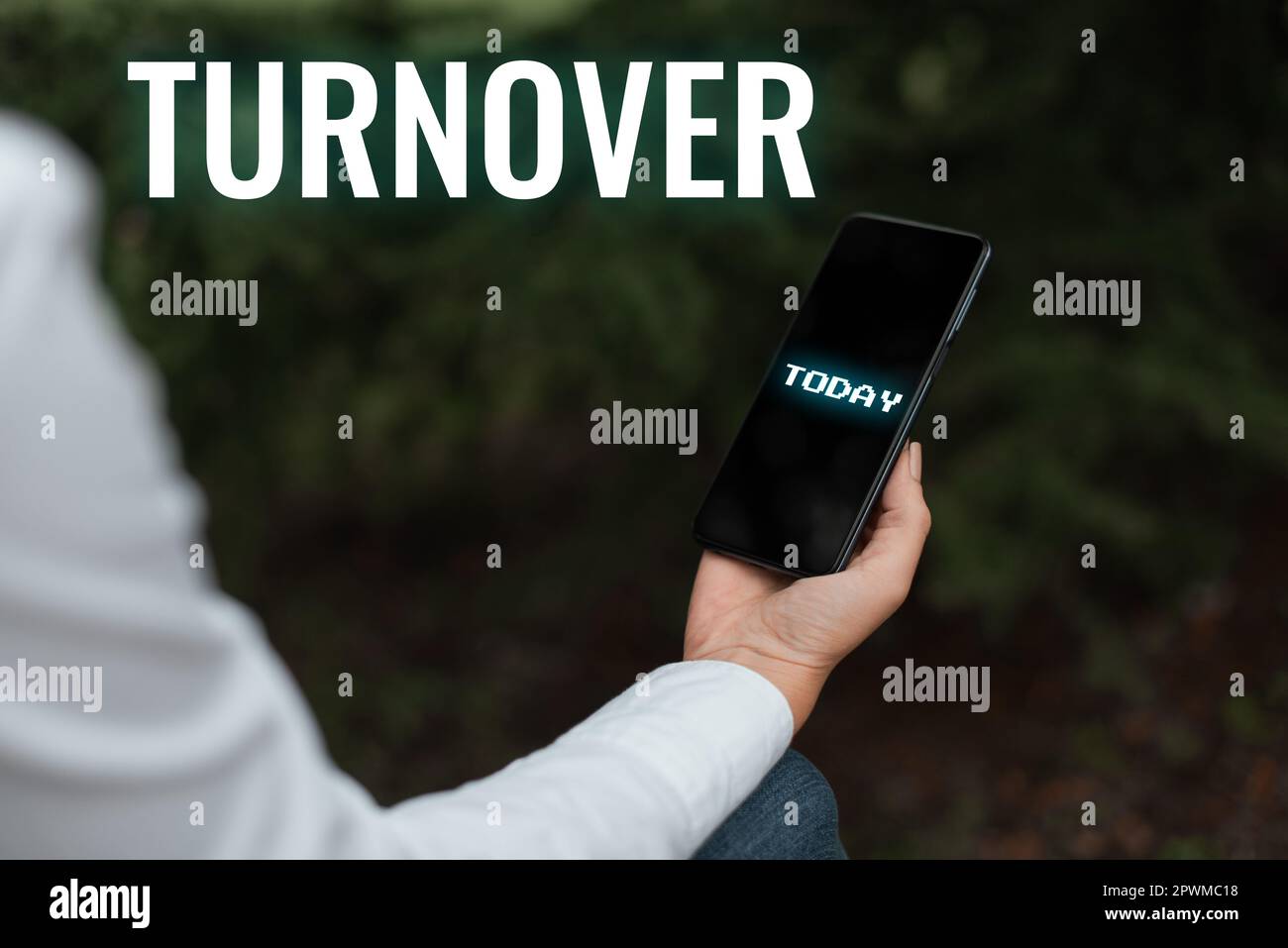 Inspiration showing sign Turnover, Business concept the percentage of ...