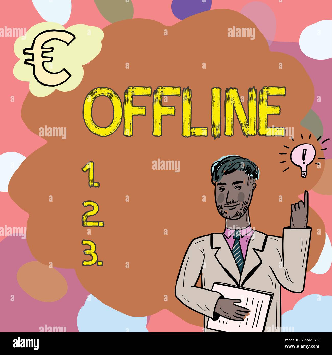 Conceptual display Offline, Business showcase Not having directly ...