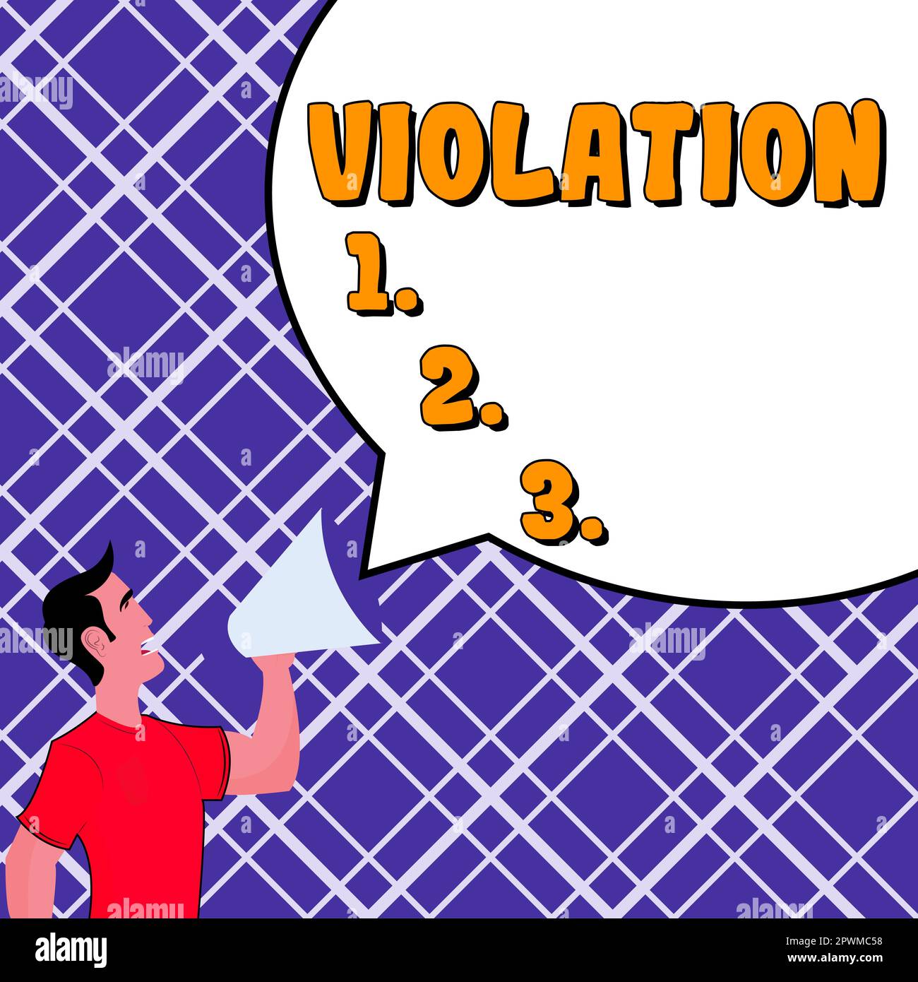 Sign displaying Violation, Business showcase an infringement of ...