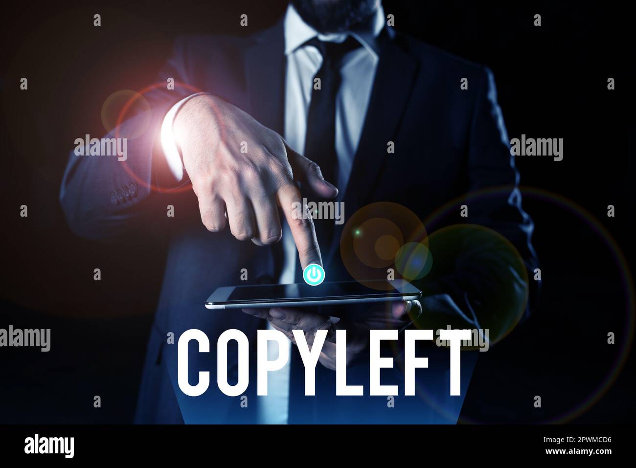 Handwriting text Copyleft, Business approach the right to freely use ...