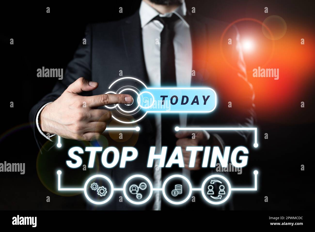 Conceptual caption Stop Hating, Concept meaning cease hostility and ...