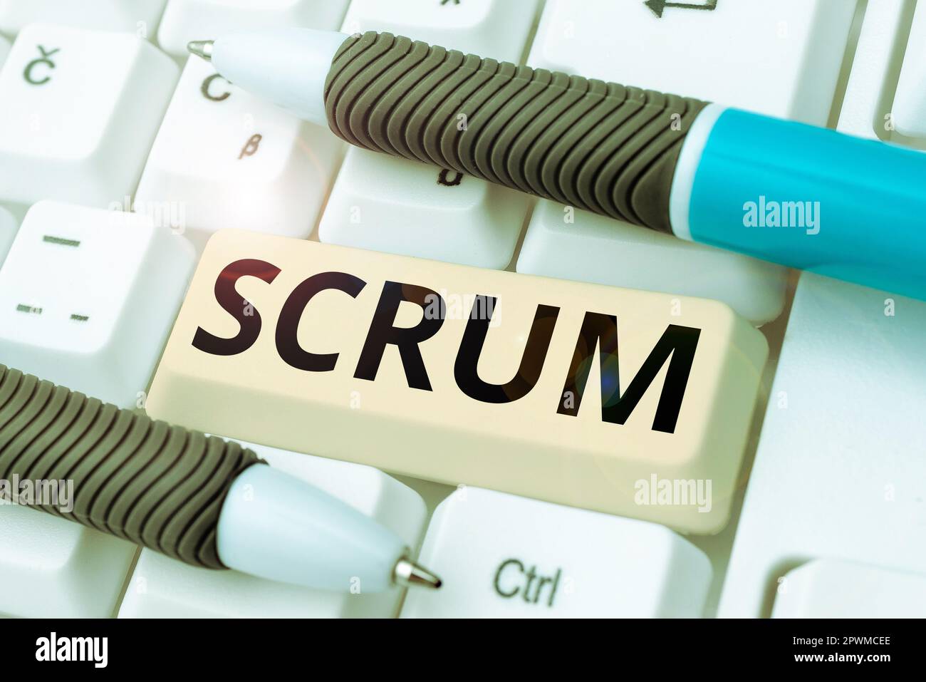 Writing displaying text Scrum, Concept meaning handwriting as distinct ...
