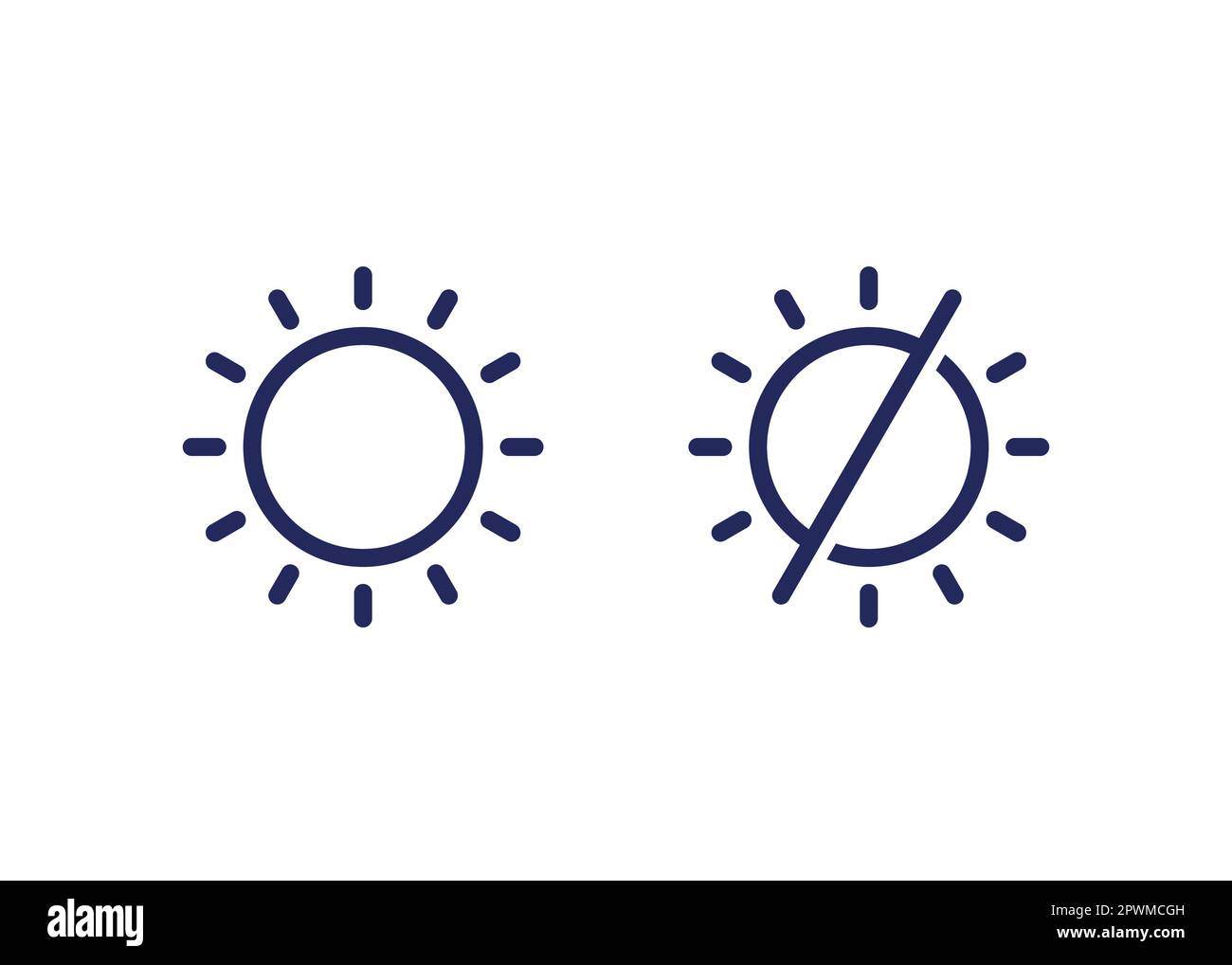 day mode on and off icons Stock Vector Image & Art - Alamy