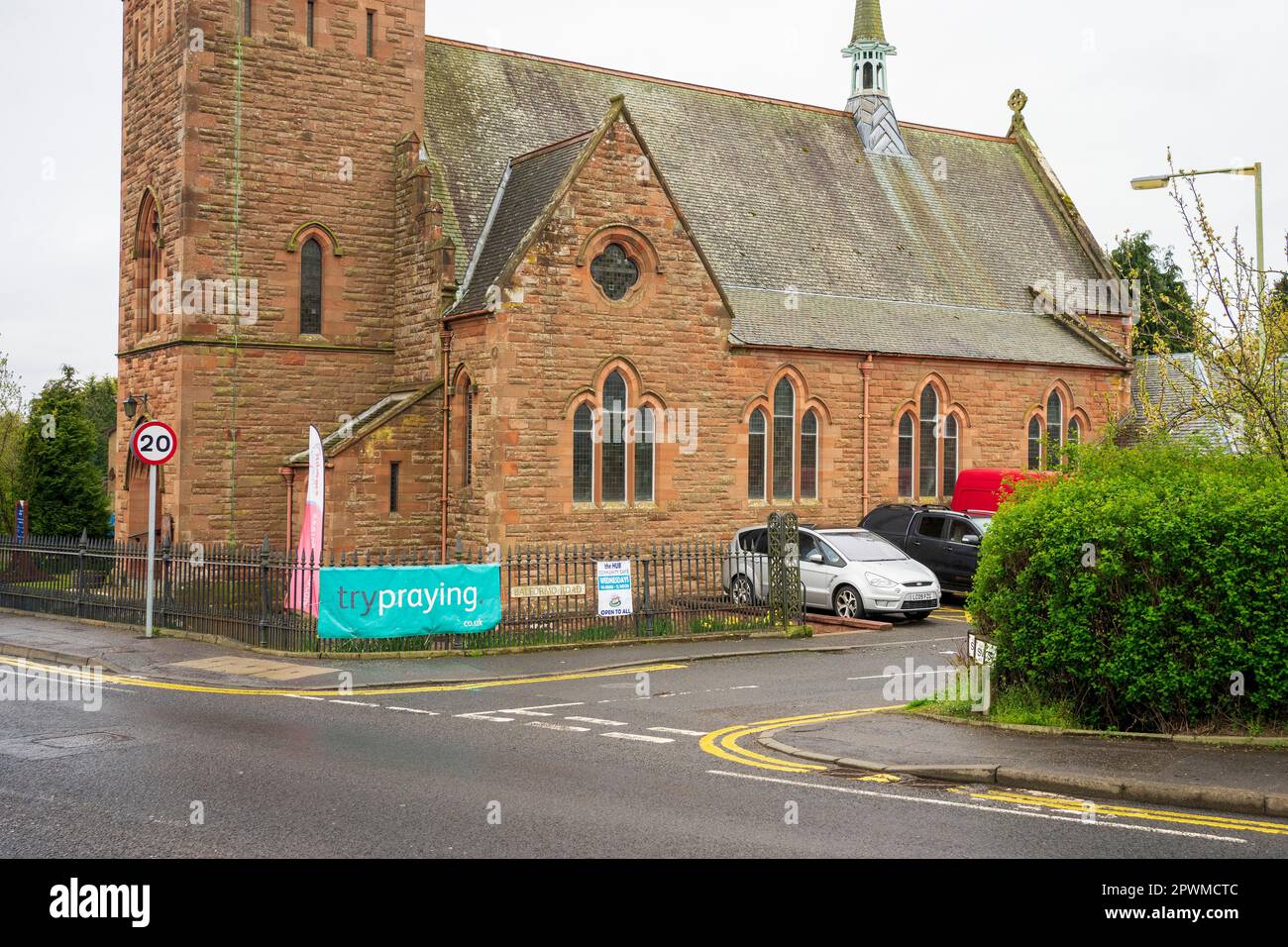 Village of Scone outside Perth Scotland home to the Stone of Scone ...