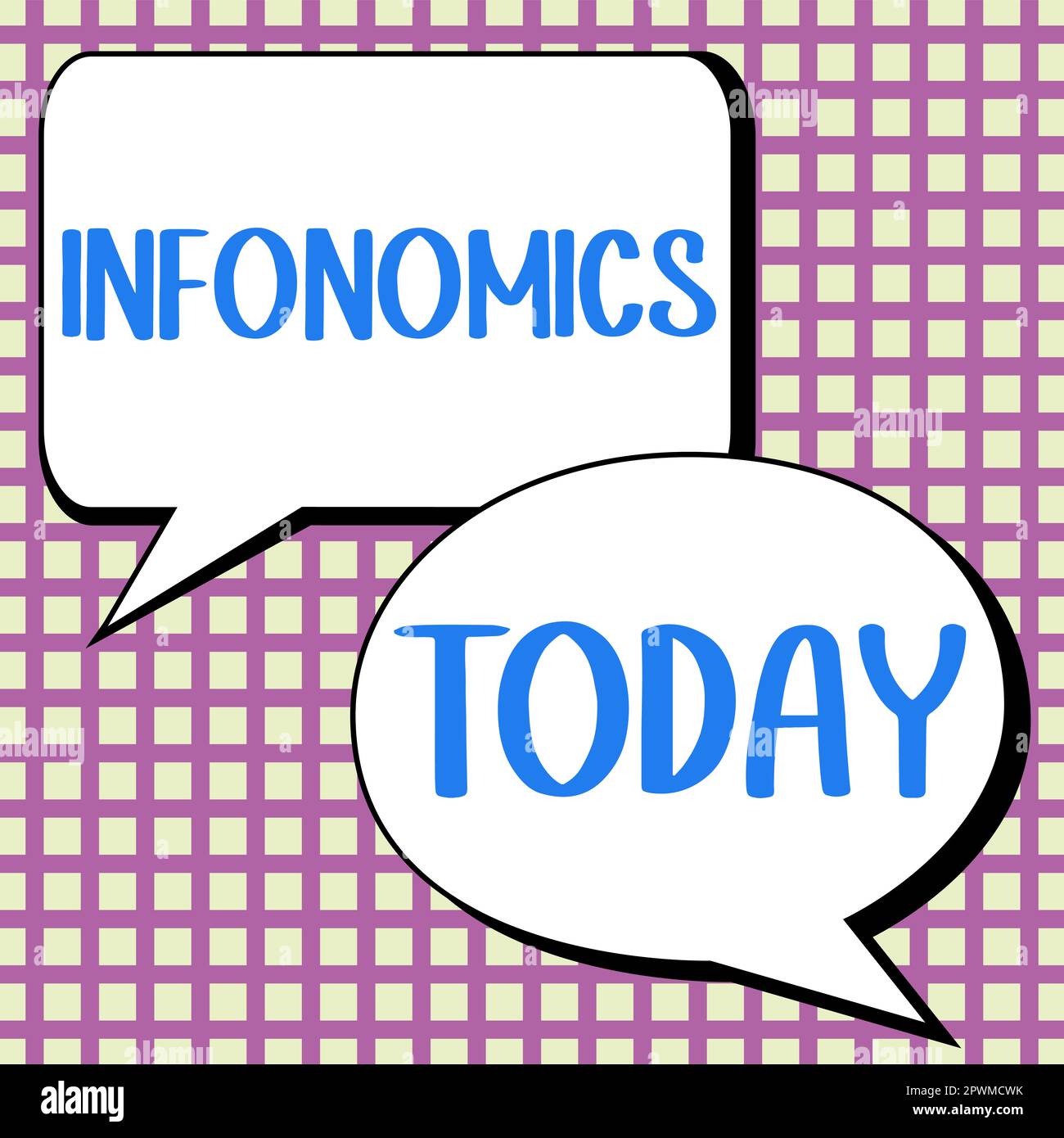Sign displaying Infonomics, Business idea visual image used to ...