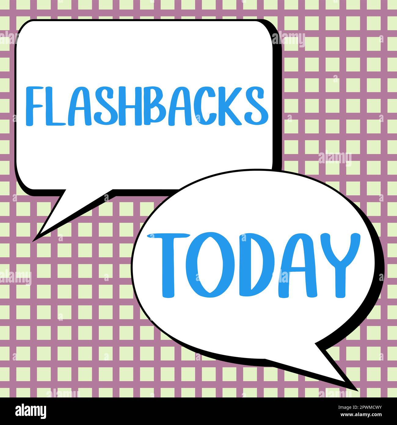 Sign displaying Flashbacks, Concept meaning interruption of ...