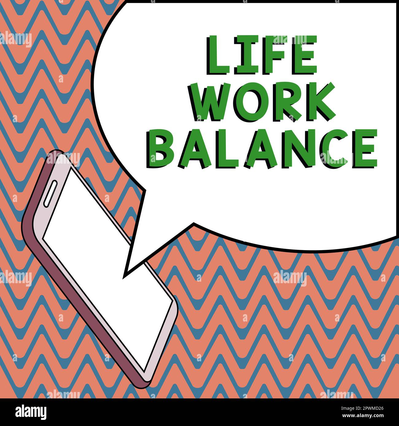 Conceptual caption Life Work Balance, Concept meaning stability person ...