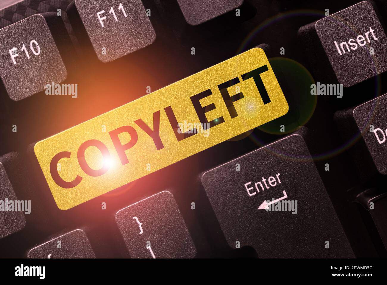 Writing displaying text Copyleft, Internet Concept the right to freely ...