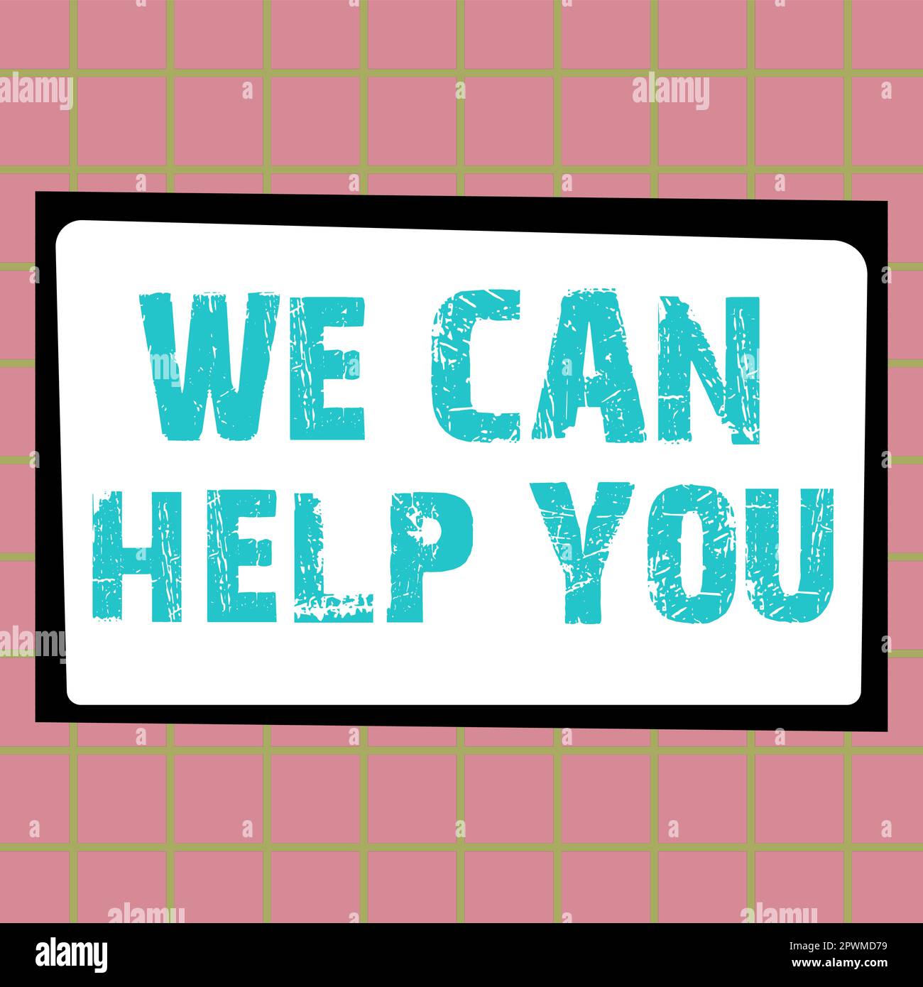 Text caption presenting We Can Help You, Concept meaning Support ...
