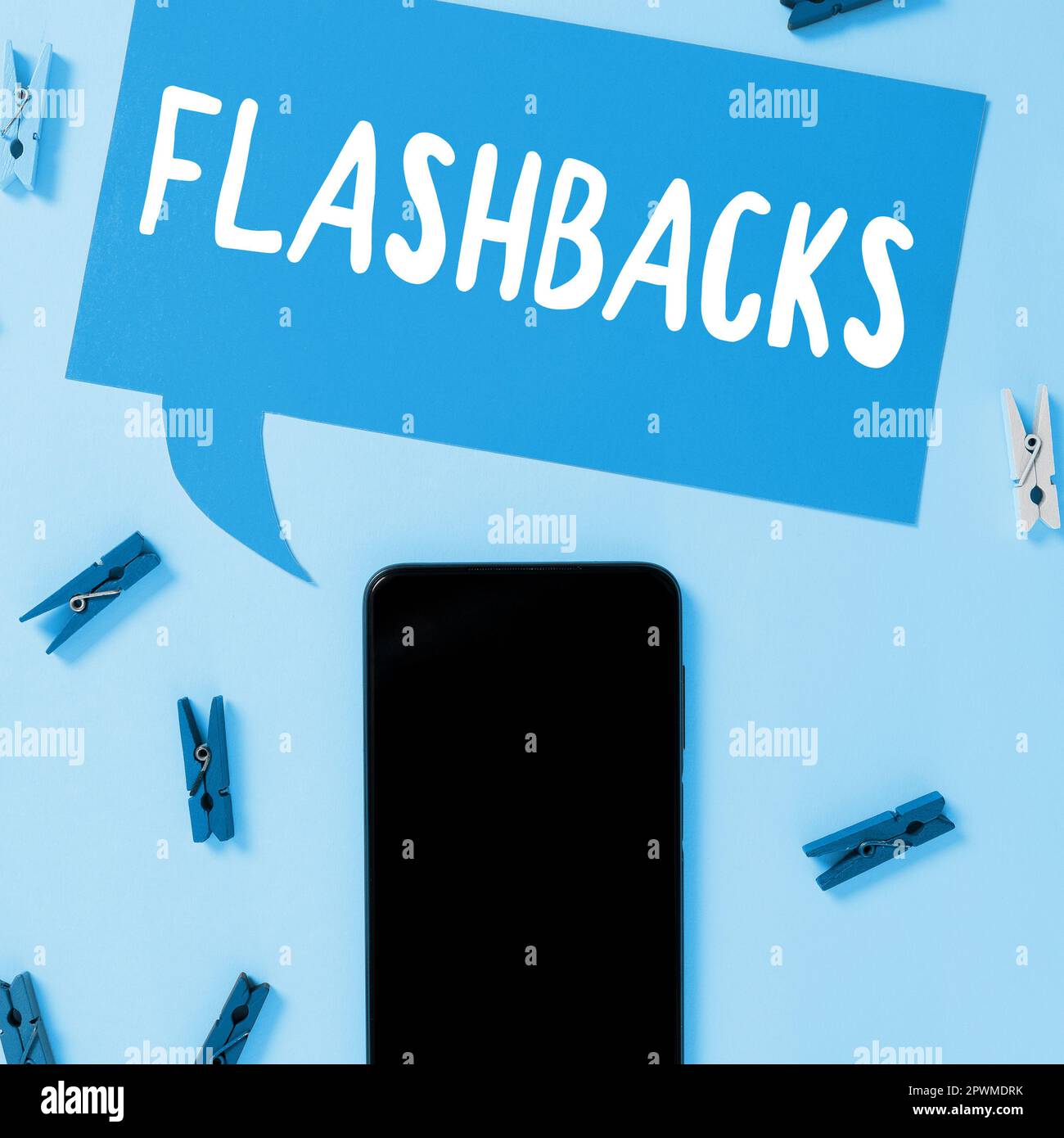 Hand writing sign Flashbacks, Word Written on interruption of ...