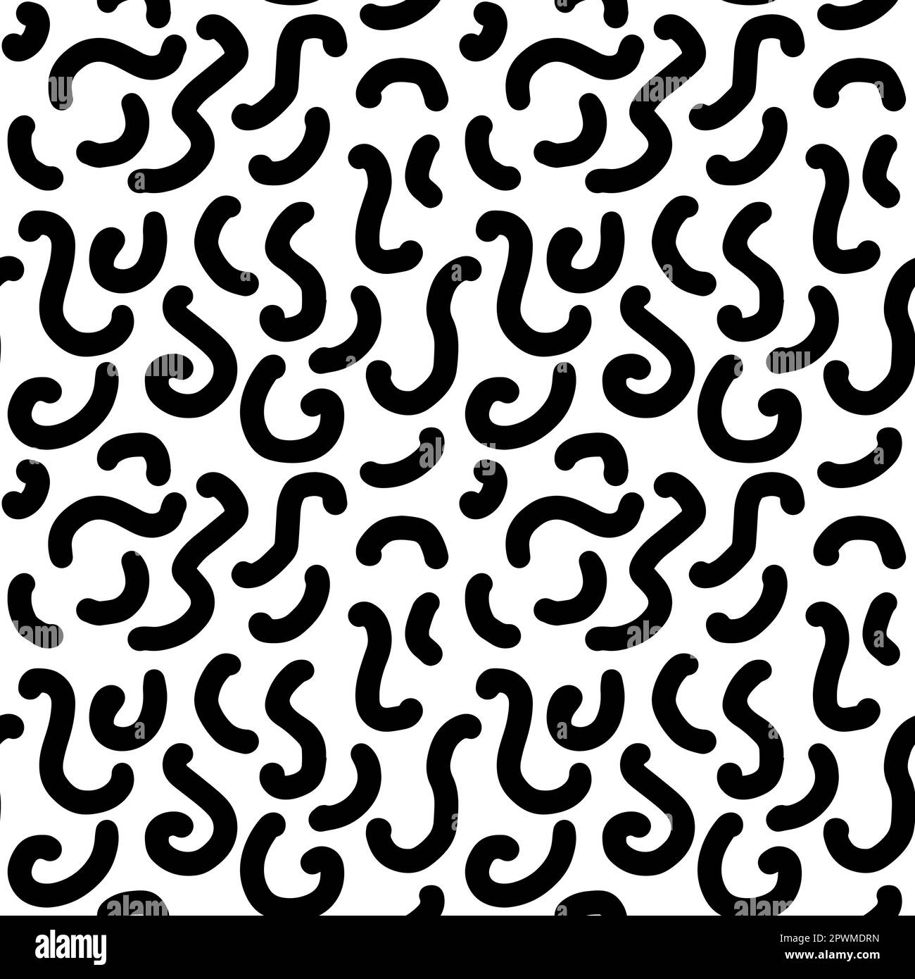 90s seamless pattern squiggle random. Vector illustration Stock Vector Image & Art - Alamy