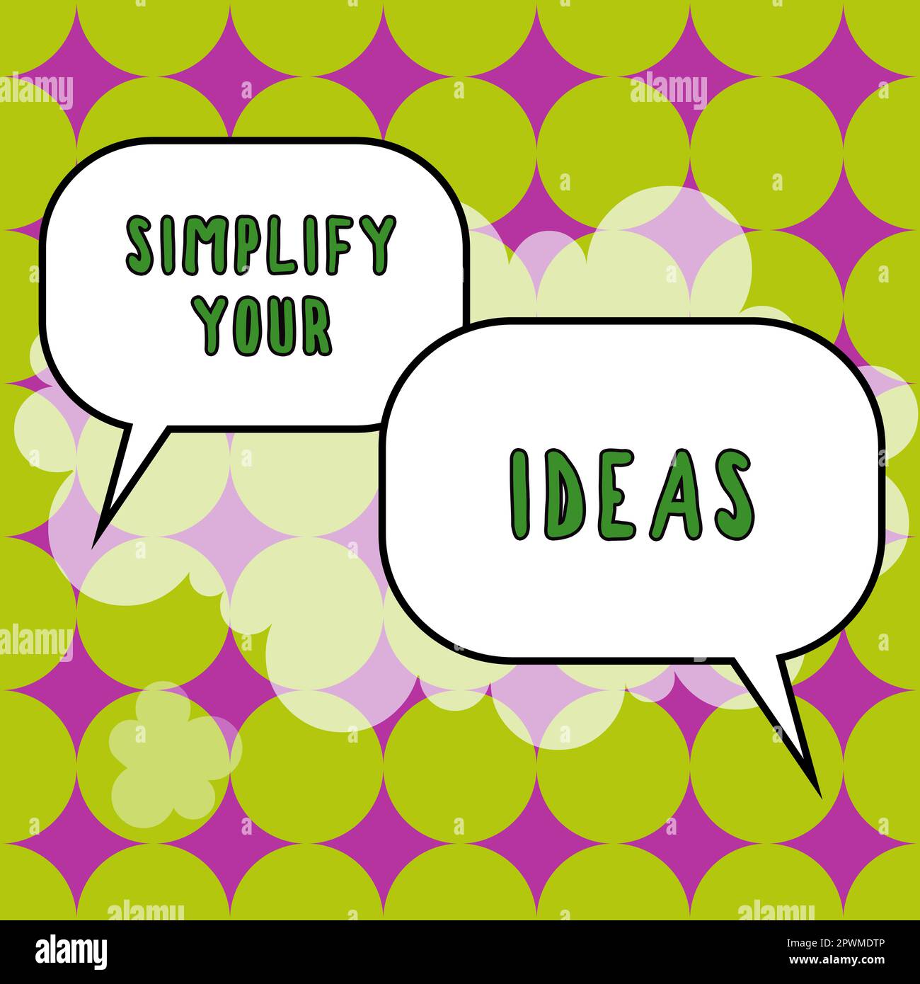 Conceptual caption Simplify Your Ideas, Business idea make simple or ...