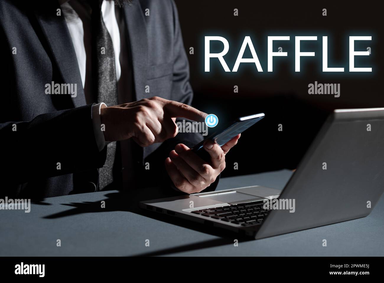 Handwriting text Raffle, Conceptual photo means of raising money by ...