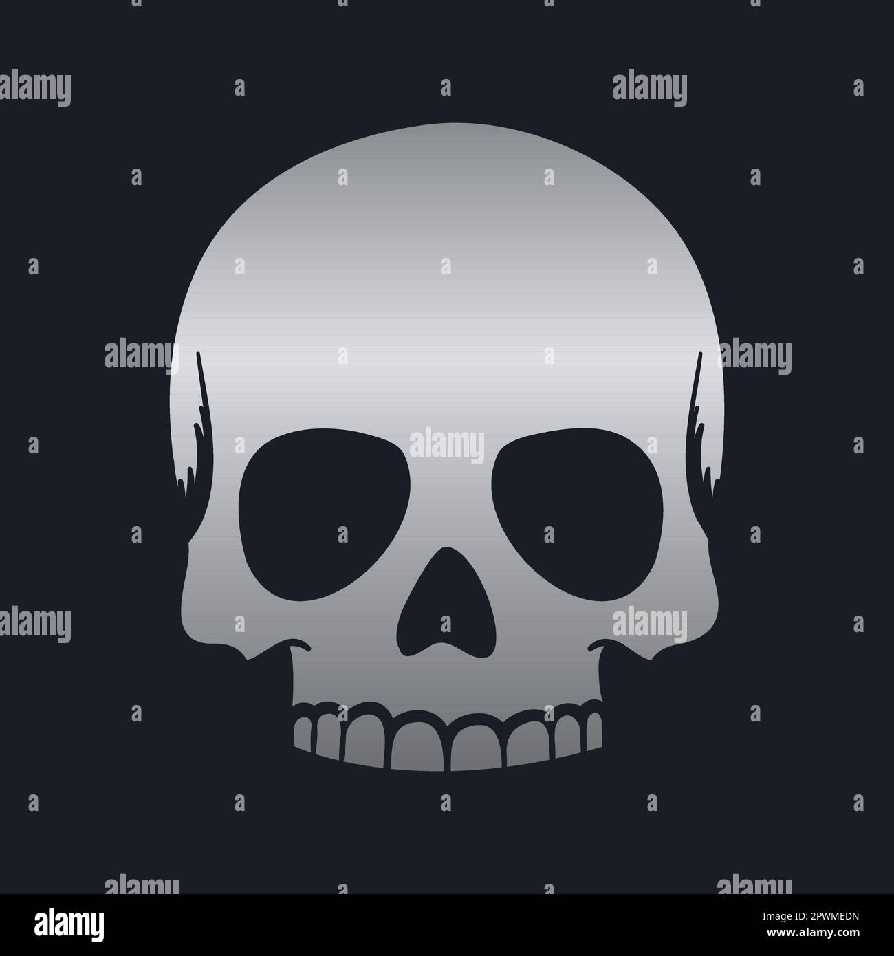 Skull and bones vector design. Editable, resizable, EPS 10, vector ...