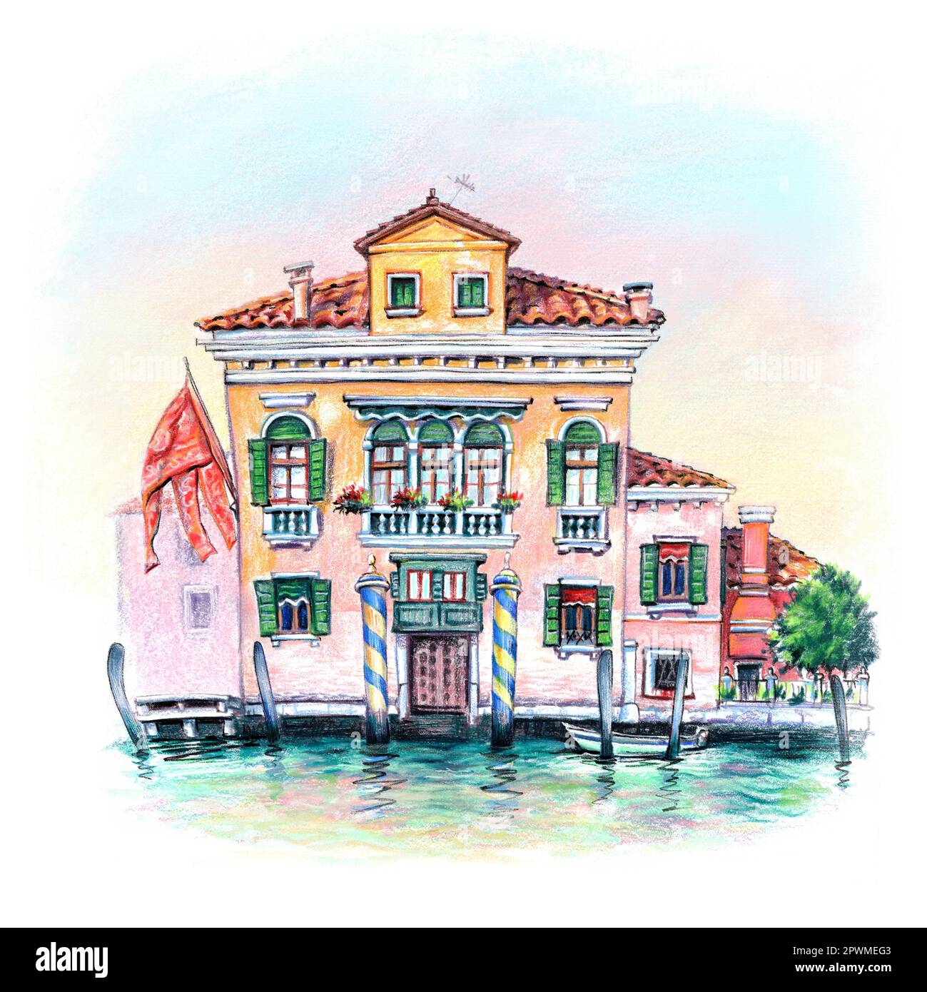 Venice canal historic district Cut Out Stock Images & Pictures - Alamy