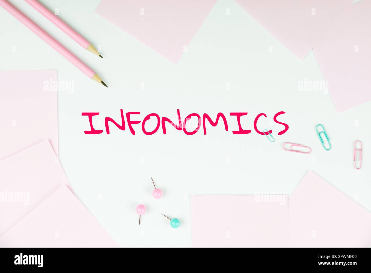 Conceptual display Infonomics, Word Written on visual image used to ...