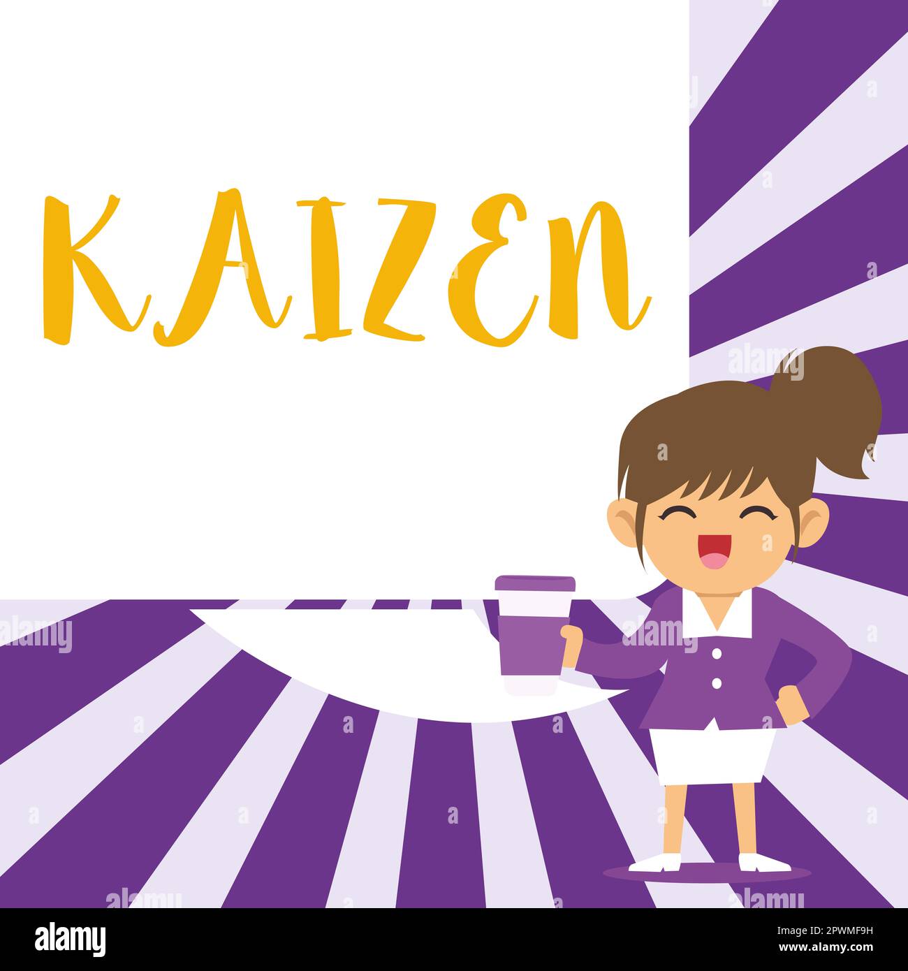 Inspiration showing sign Kaizen, Internet Concept a Japanese business ...