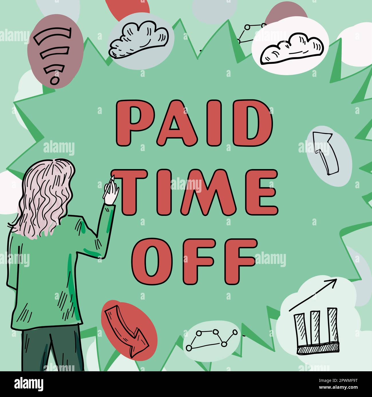 Inspiration showing sign Paid Time Off, Concept meaning Receiving ...
