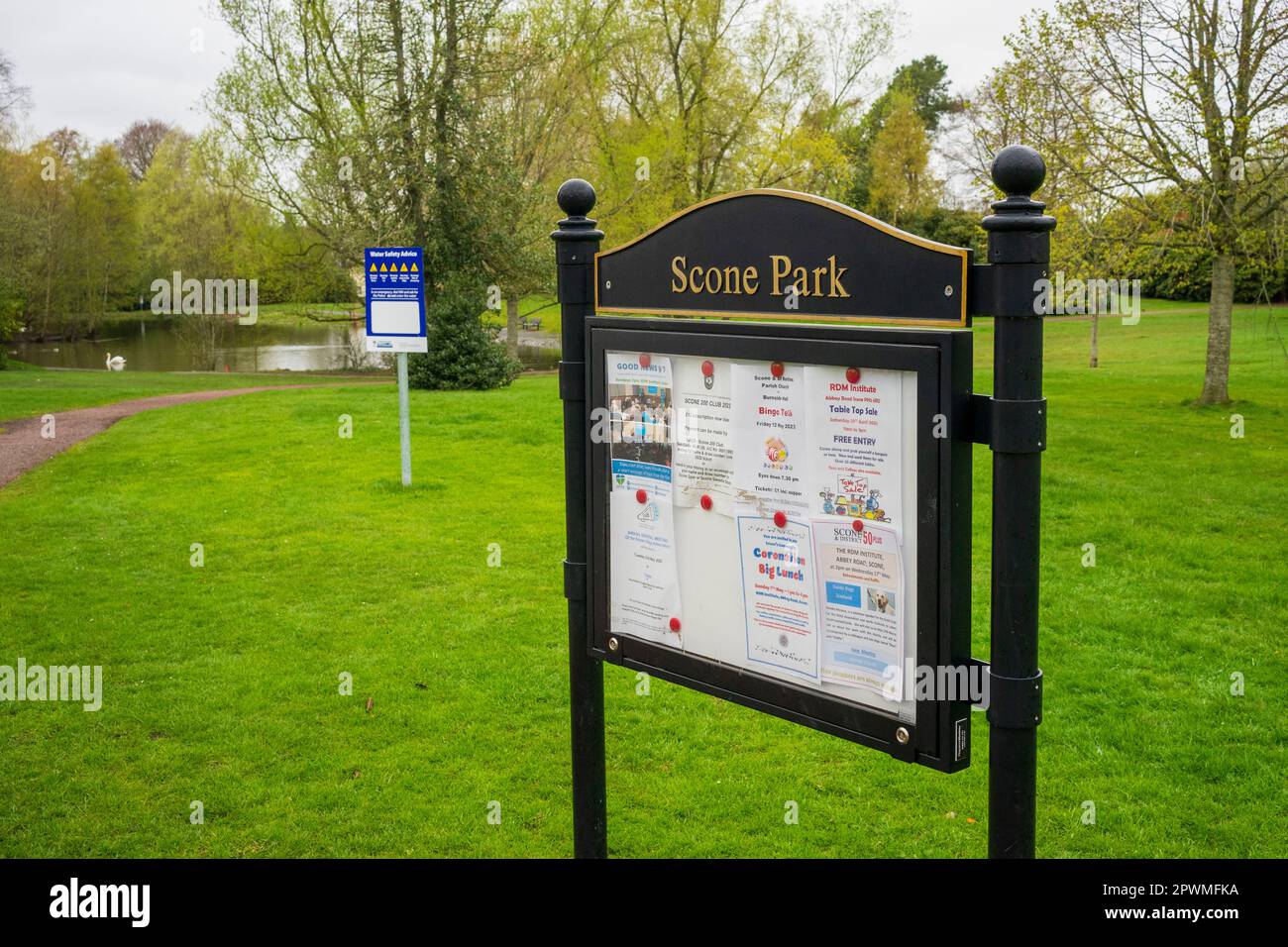 Village of Scone outside Perth Scotland home to the Stone of Scone ...