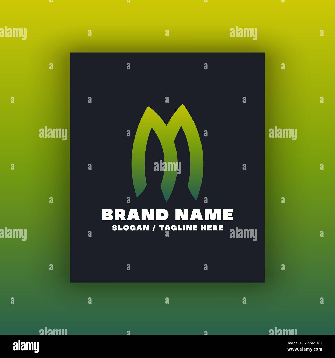 Simple letter M logo design template. Editable, resizable, vector ...