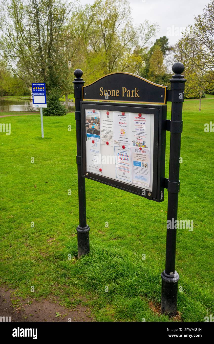 Village of Scone outside Perth Scotland home to the Stone of Scone ...