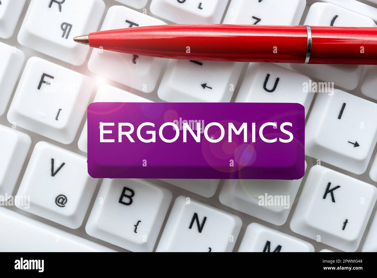 Text showing inspiration Ergonomics, Business showcase fitting or ...
