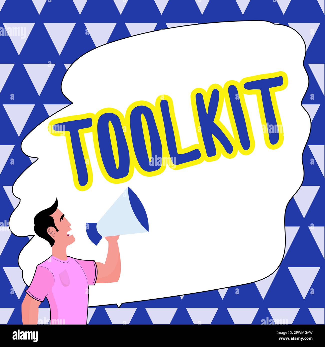 Writing displaying text Toolkit, Word Written on set of tools kept in a ...