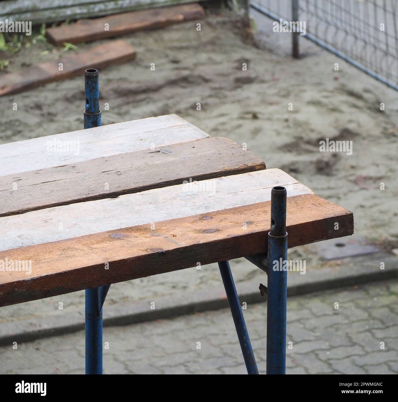 temporary pipes and joints scaffolding for construction works at ...