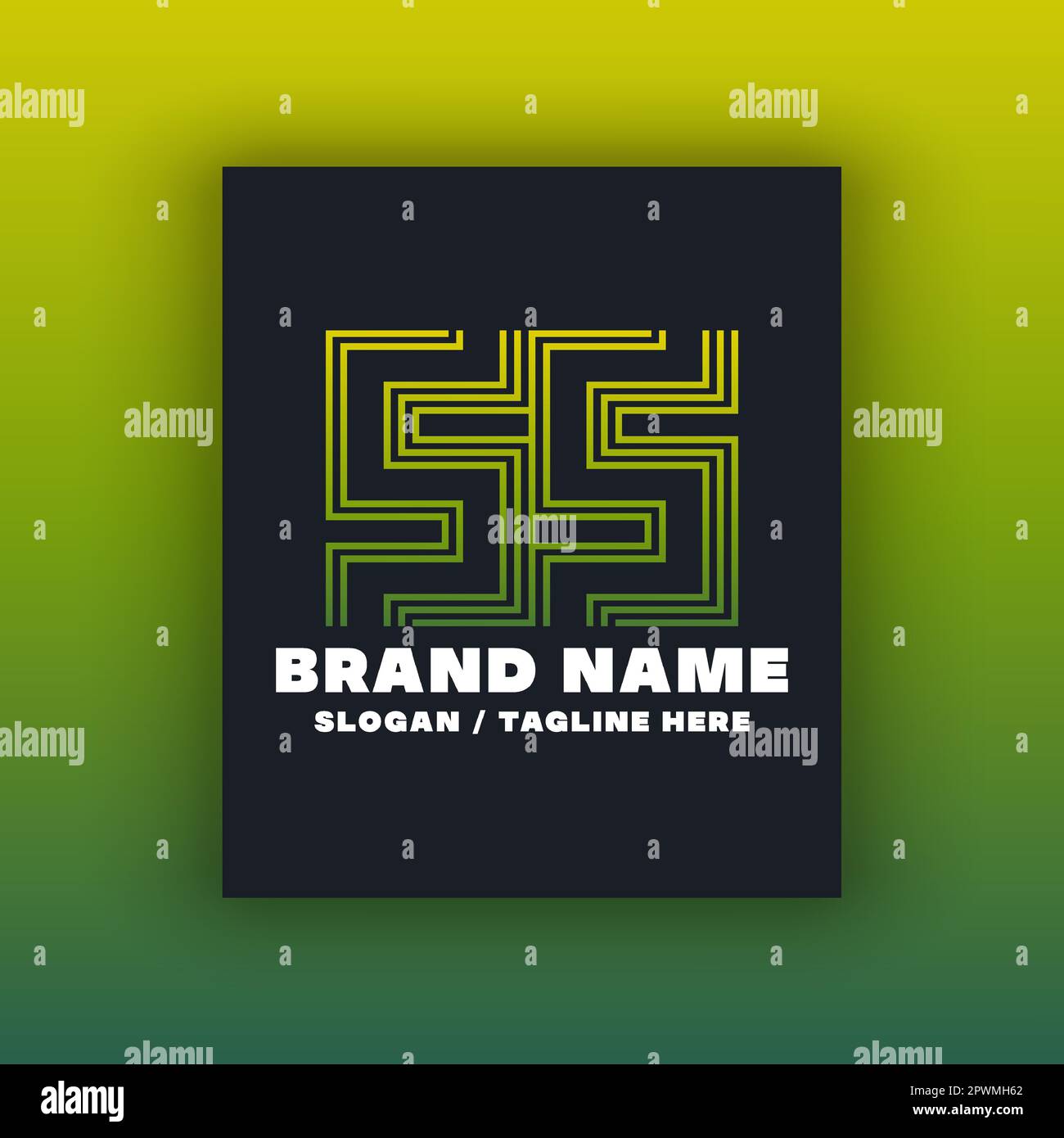 Simple letter SS logo design template. Editable, resizable, vector ...