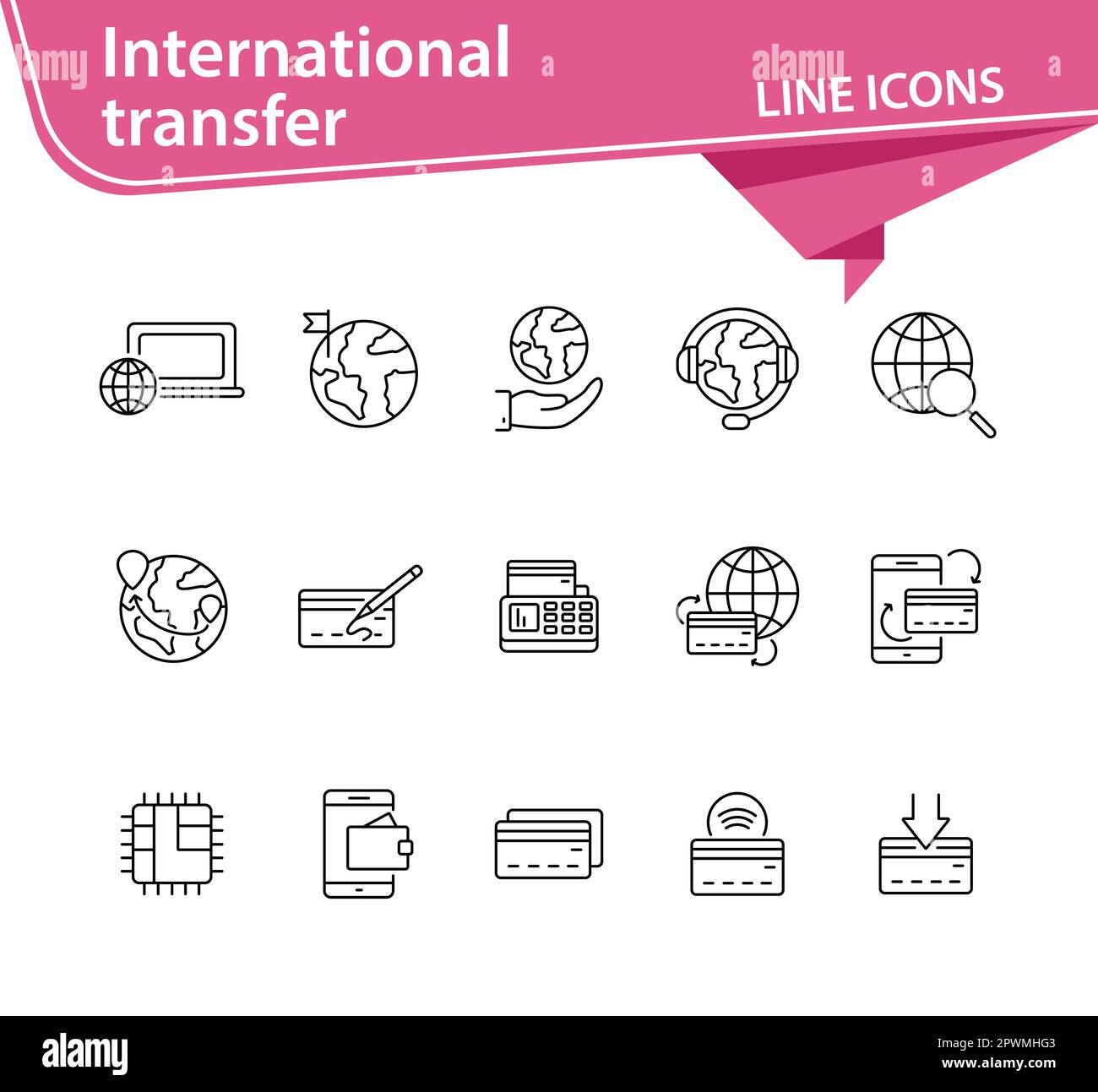 Online shopping system international Stock Vector Images - Alamy