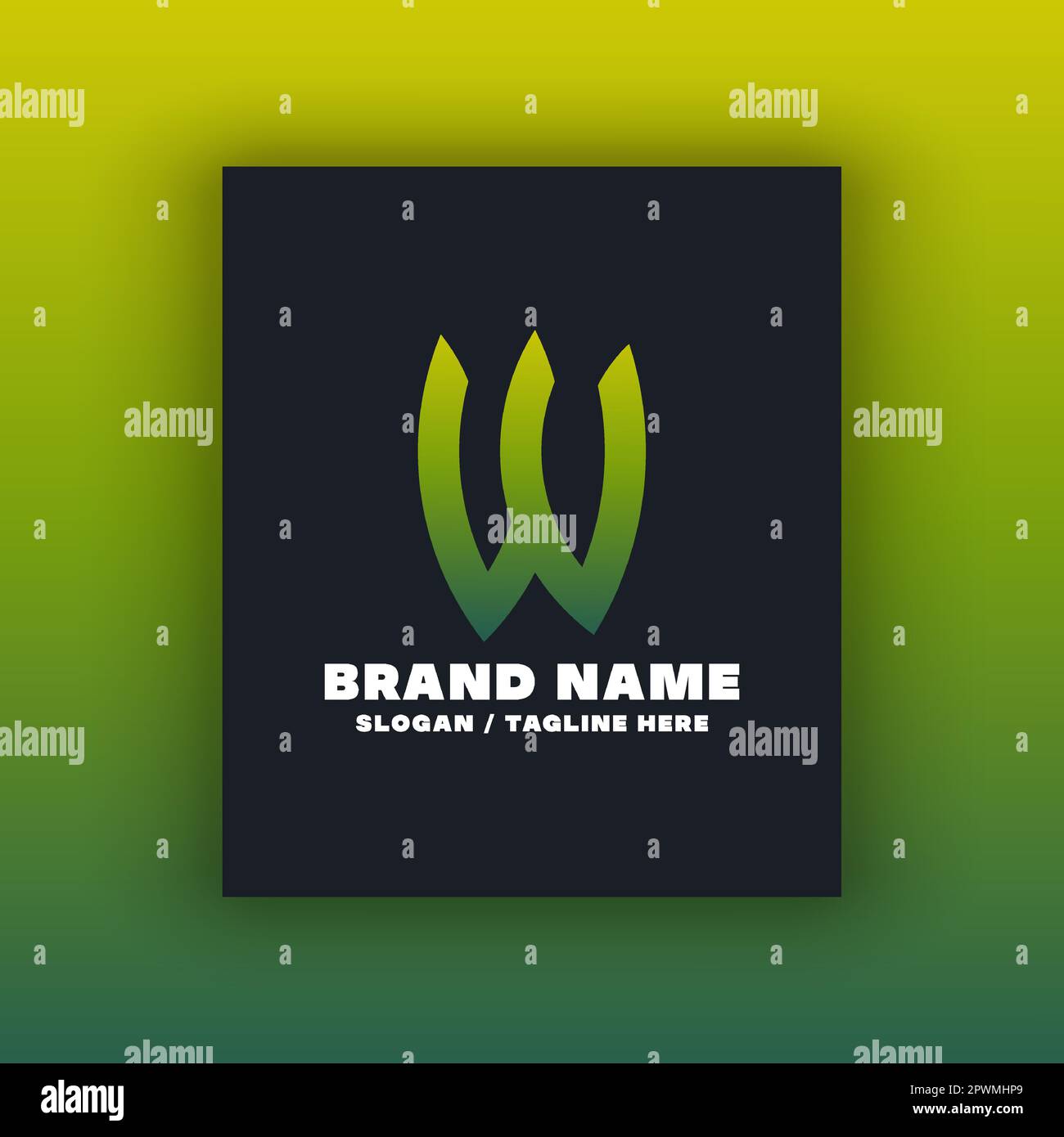 Simple letter W logo design template. Editable, resizable, vector ...