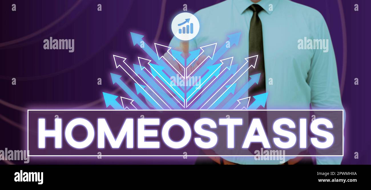 Conceptual caption Homeostasis, Word for the tendency toward a ...