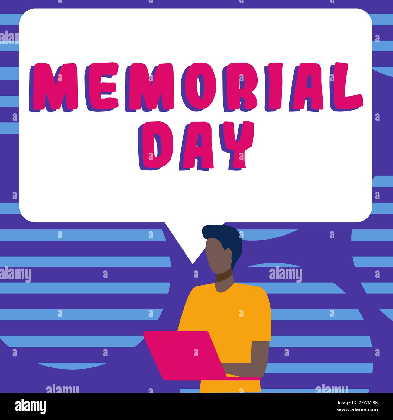 Conceptual display Memorial Day, Business idea To honor and remembering ...