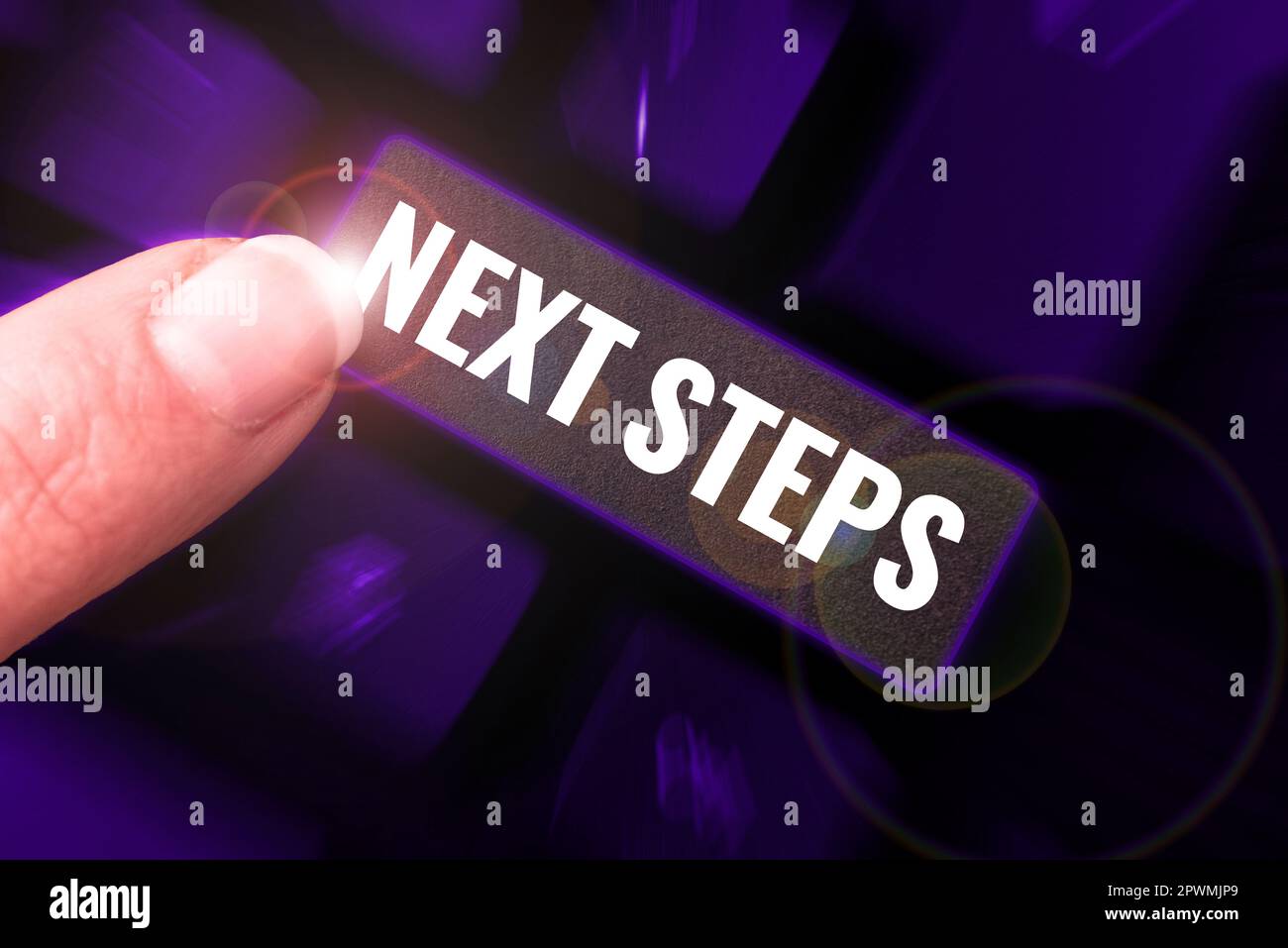 Inspiration showing sign Next Steps, Conceptual photo numper of process ...